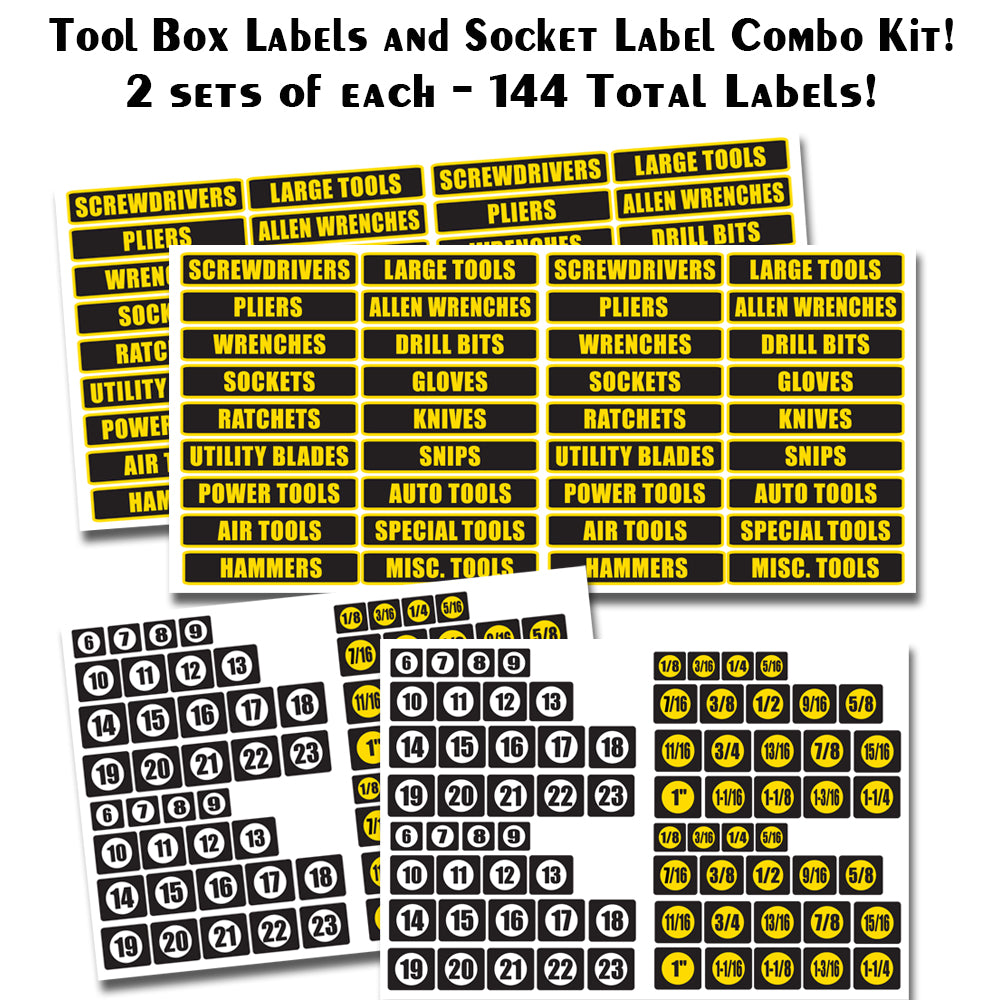 tool box labels template