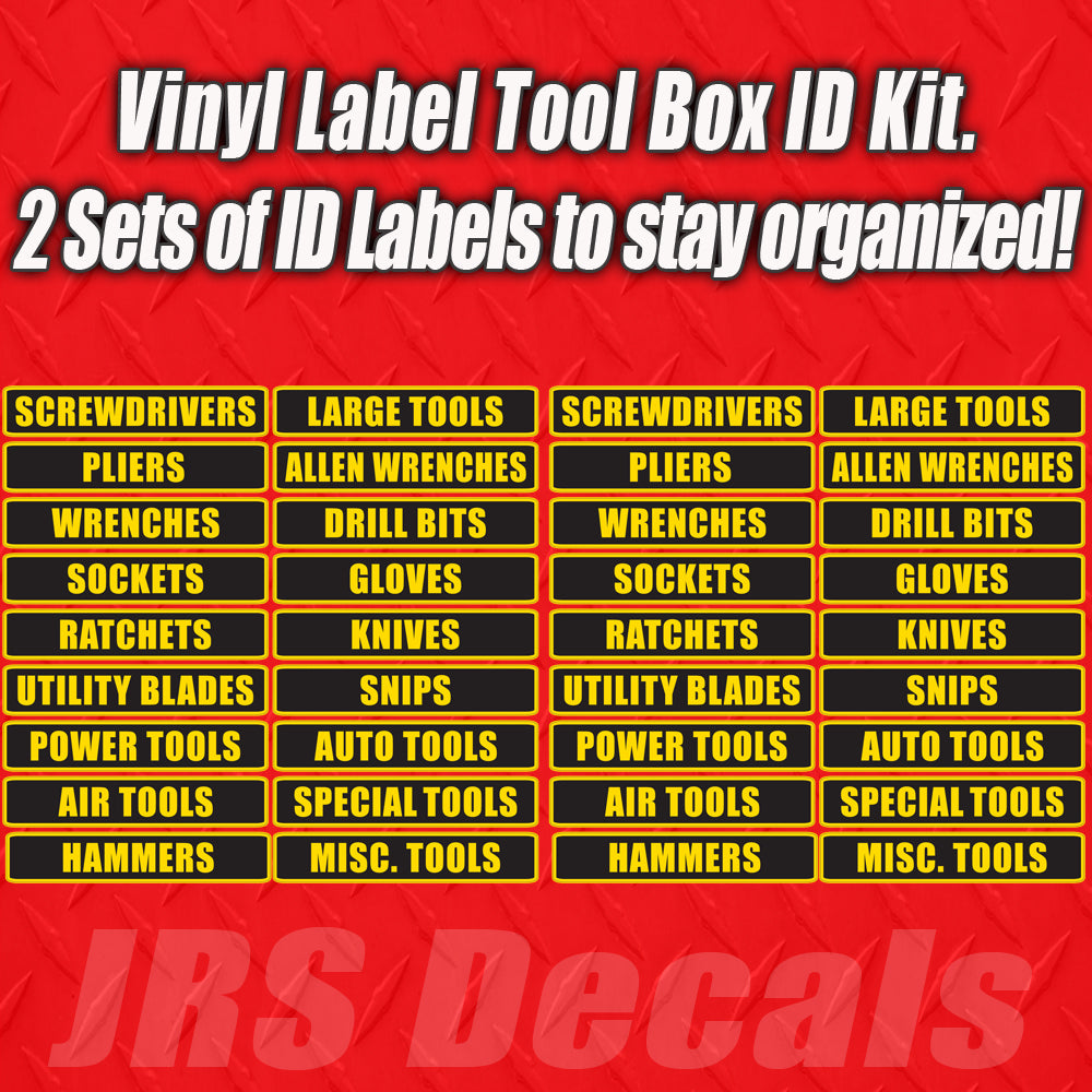 tool box labels template